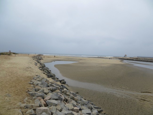 Santa Ana River Jetties Beach in Newport Beach, CA - California Beaches
