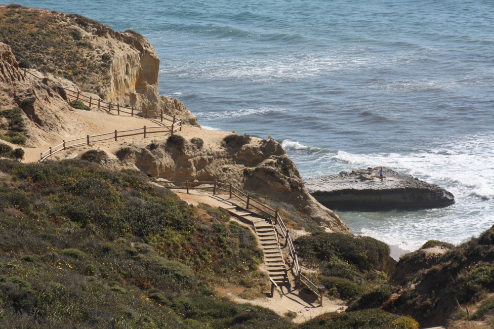 Flat Rock Beach at Torrey Pines, La Jolla, CA - California Beaches