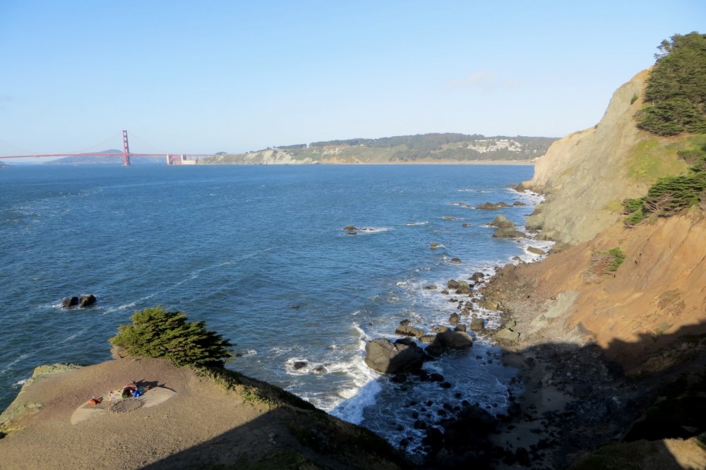 Mile Rock Beach at Lands End in San Francisco, CA - California Beaches