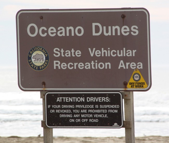 Oceano Dunes State Vehicular Recreation Area (SVRA) in Oceano, CA ...