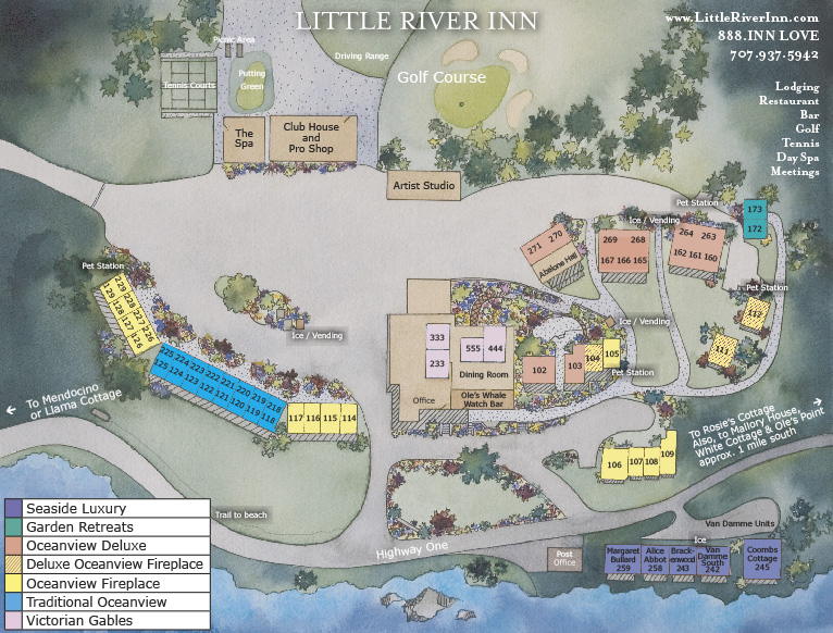 Little River Inn Dining Room, Little River, CA - California Beaches