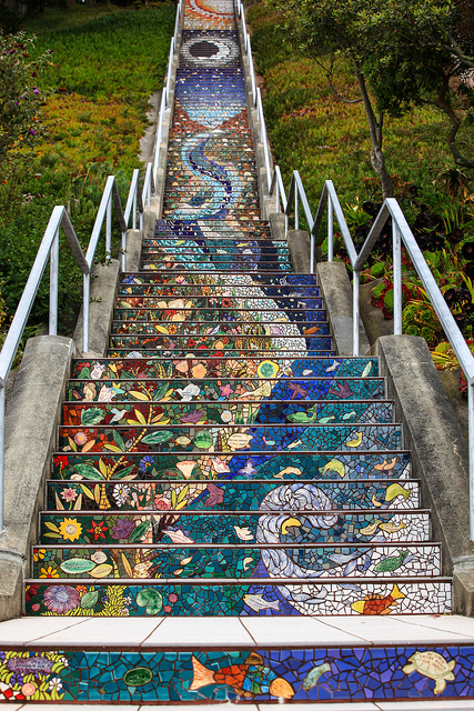 16th Avenue Tiled Steps, San Francisco, CA - California Beaches