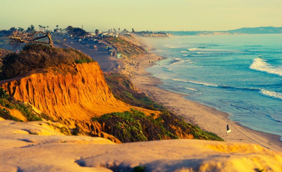 Moonlight State Beach in Encinitas, CA - California Beaches